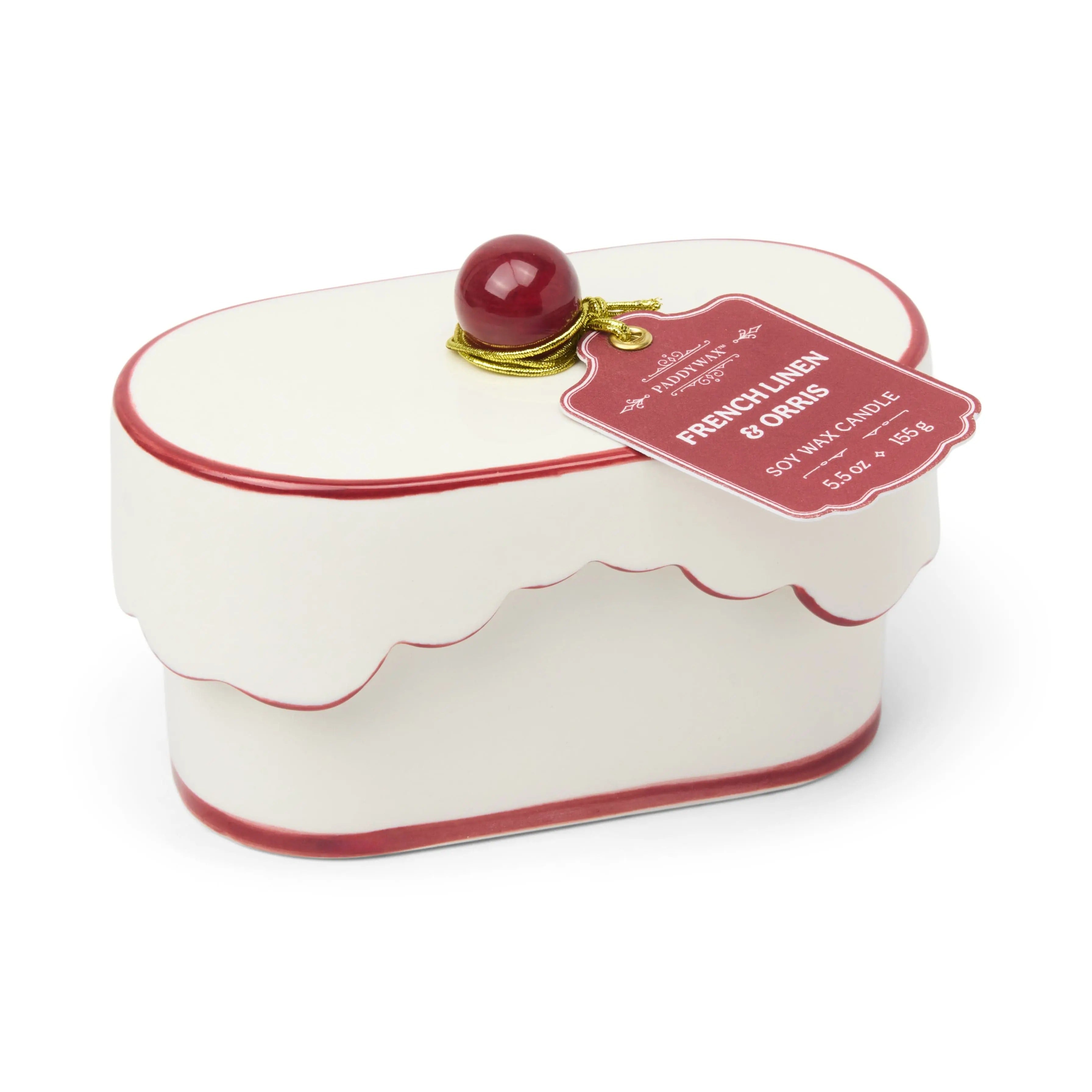 Maroon Scalloped Candle – South of Kyle